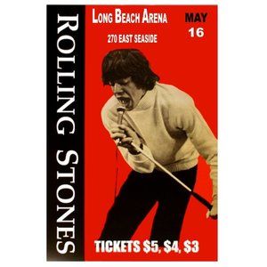 Wall Decor | 12 X18 Concert Poster Rolling Stones Long Beac | Poshmark